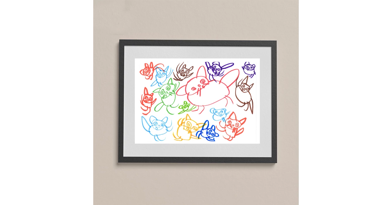 Colorful Team - Prints - Autistic Art Webshop
